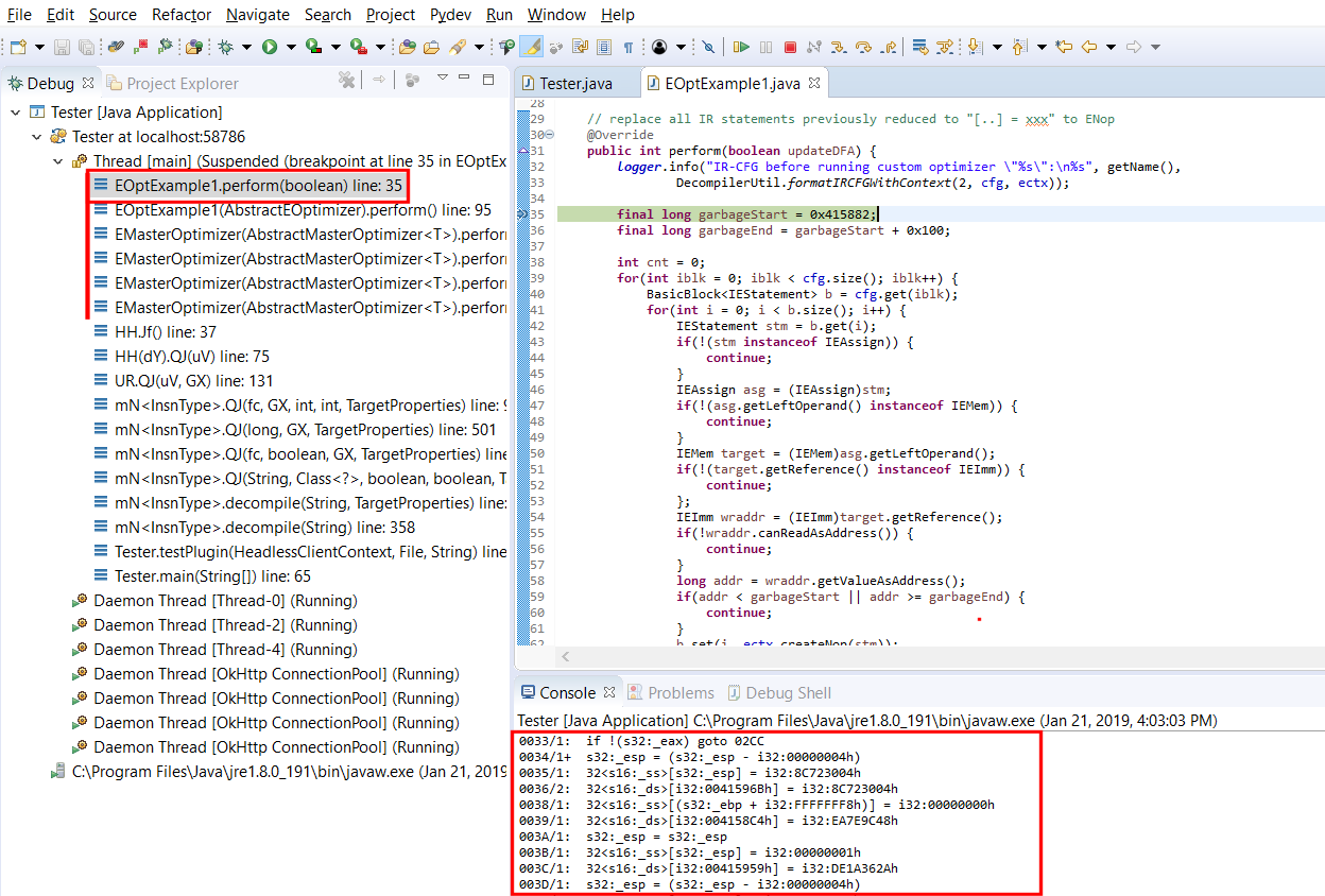 JEB Native Analysis Pipeline – Part 2: IR Optimizers – JEB in Action