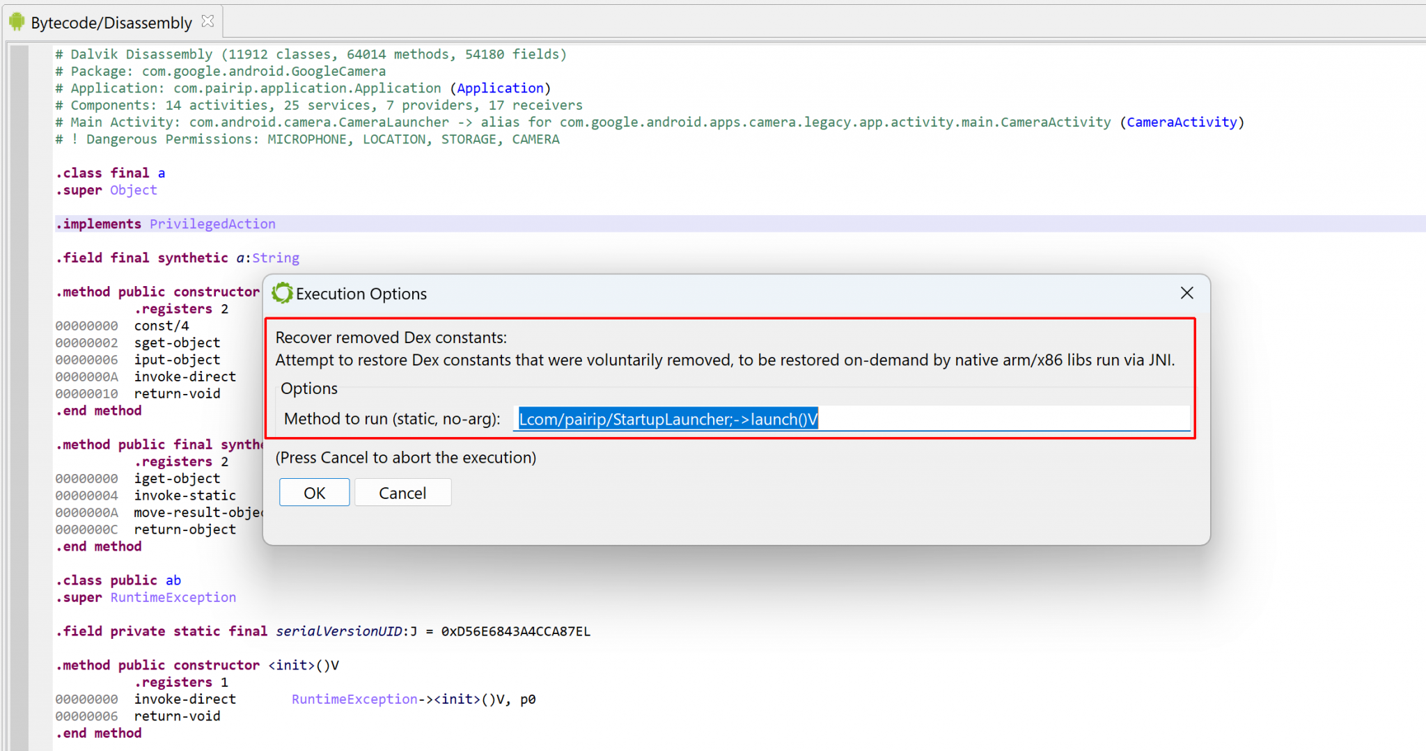 Recovering JNI registered natives, recovering protected string constants – JEB in Action