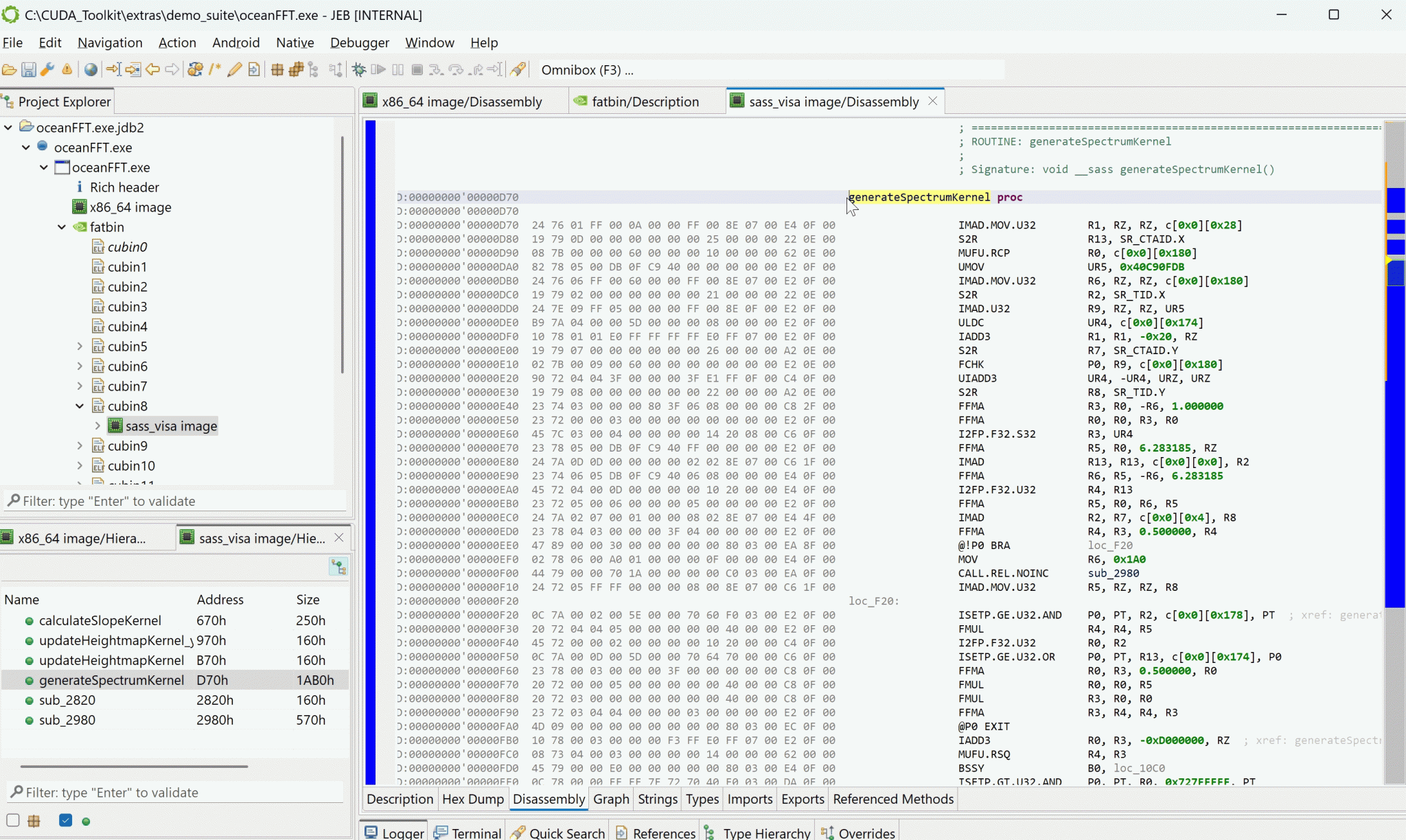 Reversing Nvidia GPU’s SASS code – JEB in Action